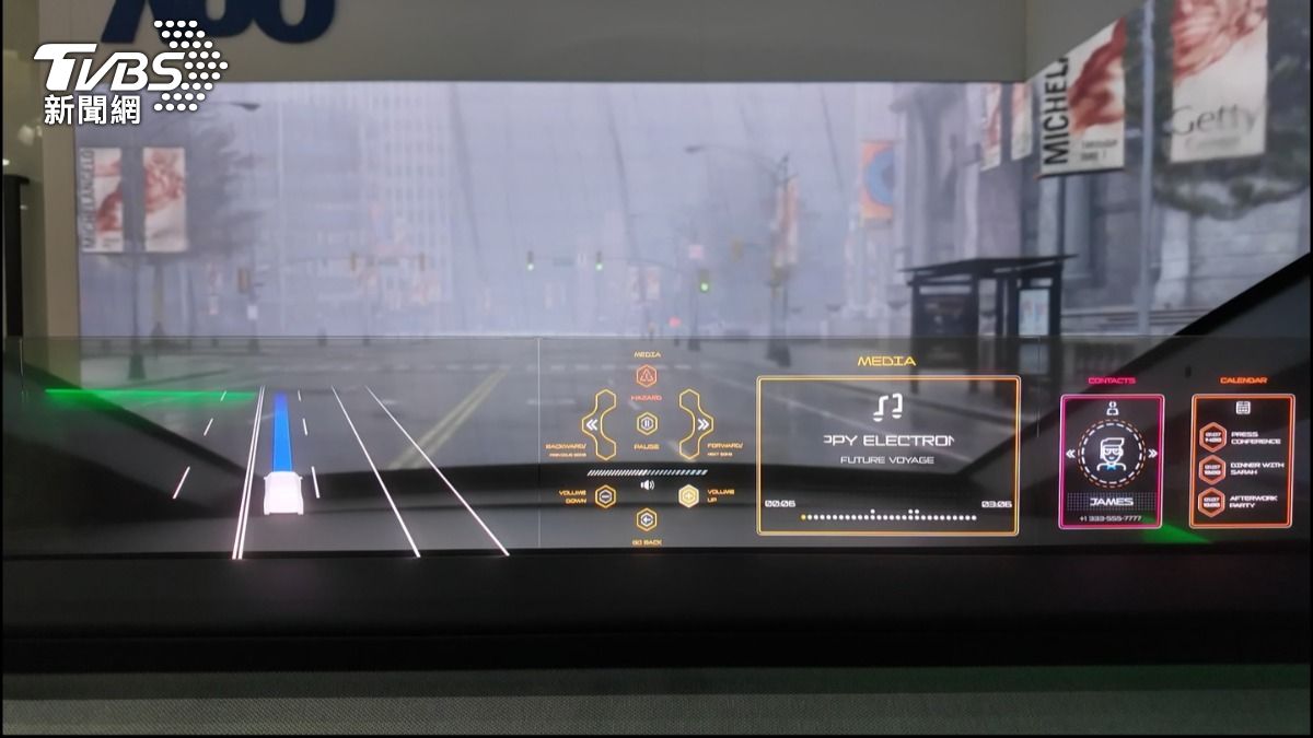 CES／超炫麗！友達展出Micro LED智慧座艙 47吋螢幕震撼視覺│TVBS新聞網