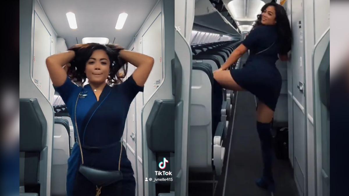 試用期結束嗨翻！美空姐機艙拍「扭臀勝利之舞」 下場慘了│TVBS新聞網