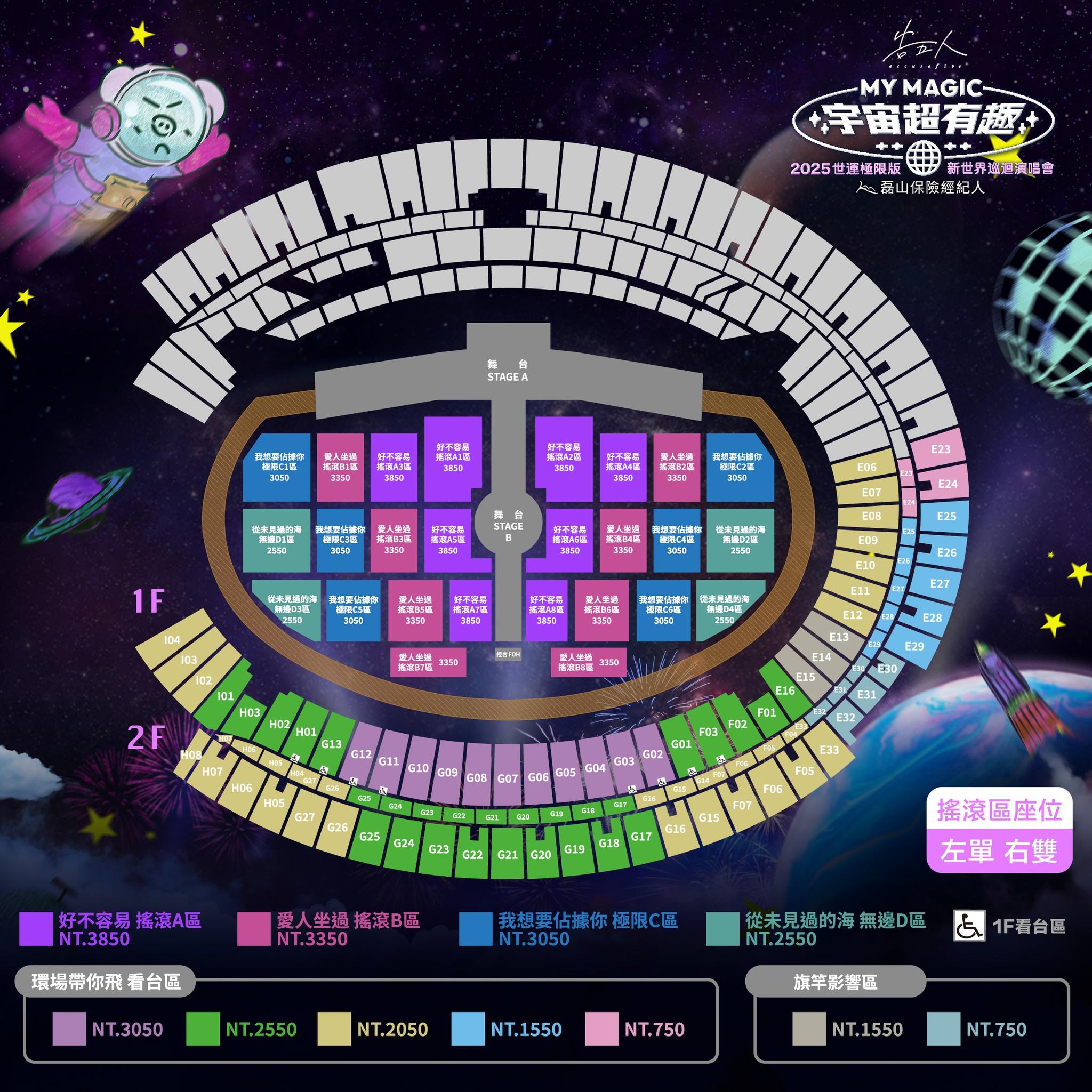 告五人演唱會2025高雄站｜搶票時間、門票價錢、座位表一次看│TVBS新聞網