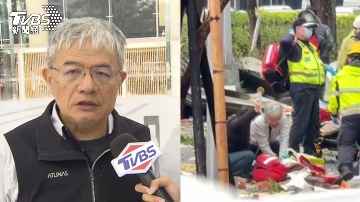 獨／身分曝！新光三越氣爆瓦礫堆跪地CPR 英勇白髮男：只是協助接手│TVBS新聞網