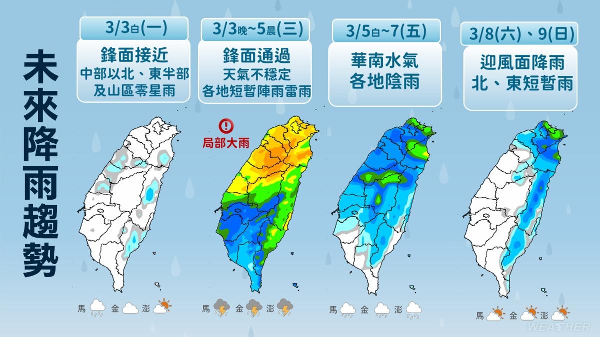 天氣／劇烈猛變天！「雷雨轟全台」濕冷整週 大怒神驟降15℃│TVBS新聞網