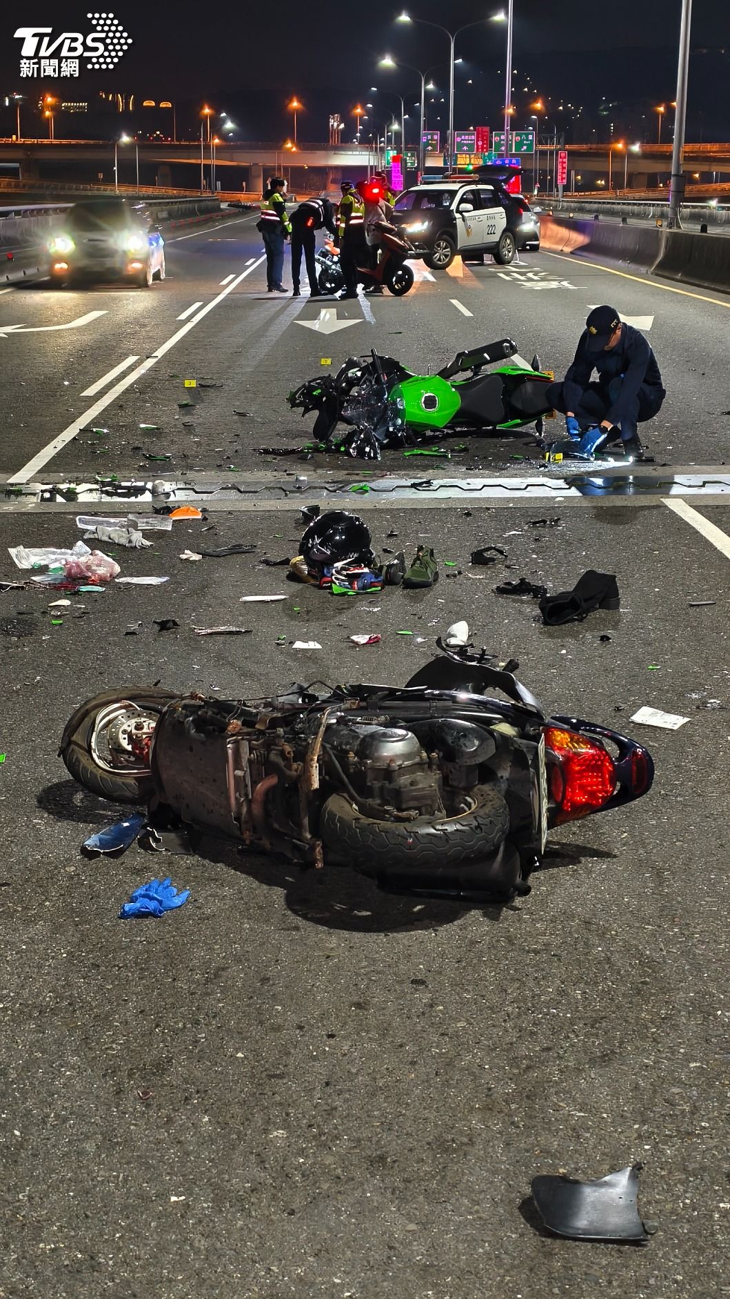 內湖失蹤翁騎車至蘆洲「逆向上橋」 猛撞重機女騎士身亡│TVBS新聞網