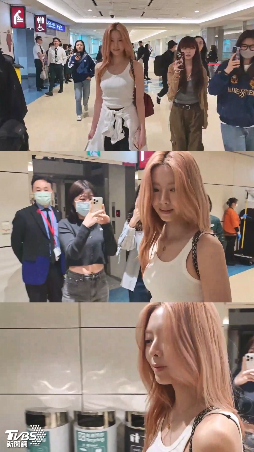 桃機直擊／河正宇從大廳一路簽名到上車 ITZY有娜辣露纖腰甜收信│TVBS新聞網