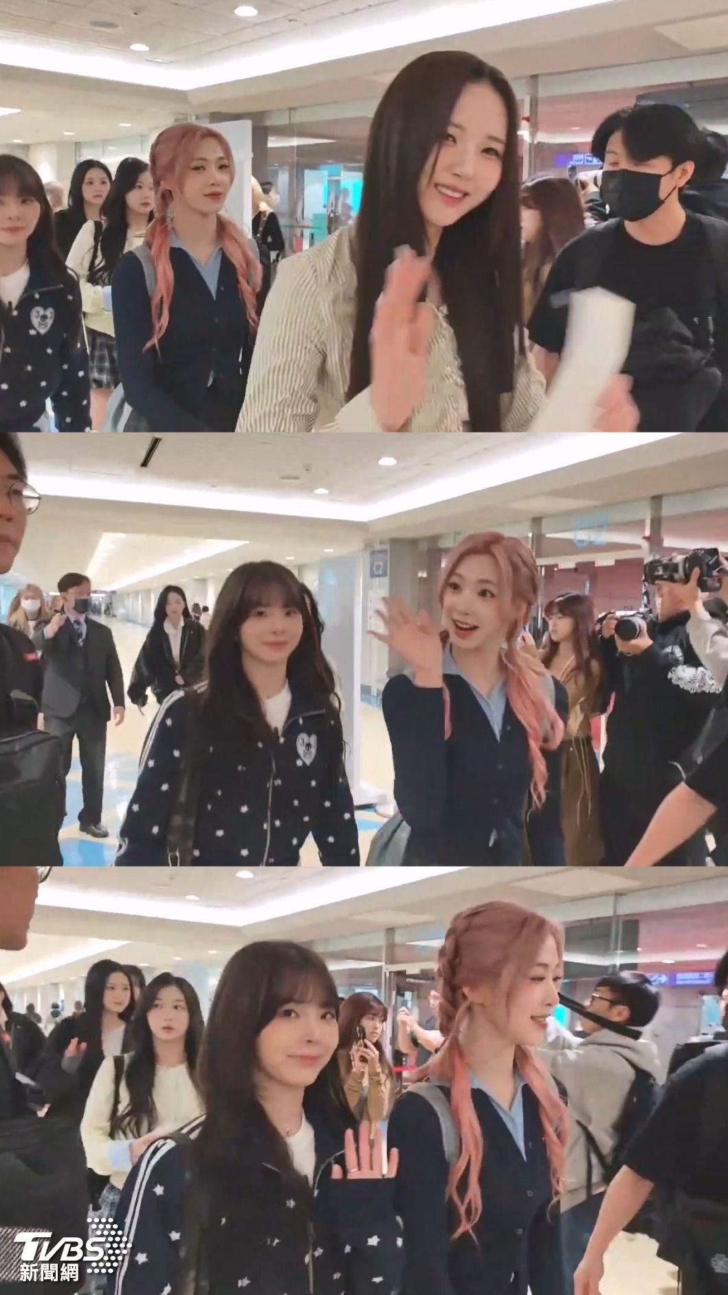 桃機直擊／河正宇從大廳一路簽名到上車 ITZY有娜辣露纖腰甜收信│TVBS新聞網