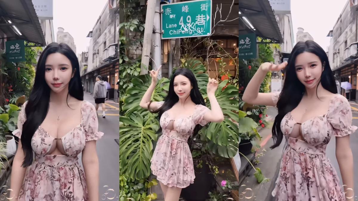 大馬DJ女神現身台北中山商圈！身穿粉色洋裝輕盈漫步赤峰街│TVBS新聞網