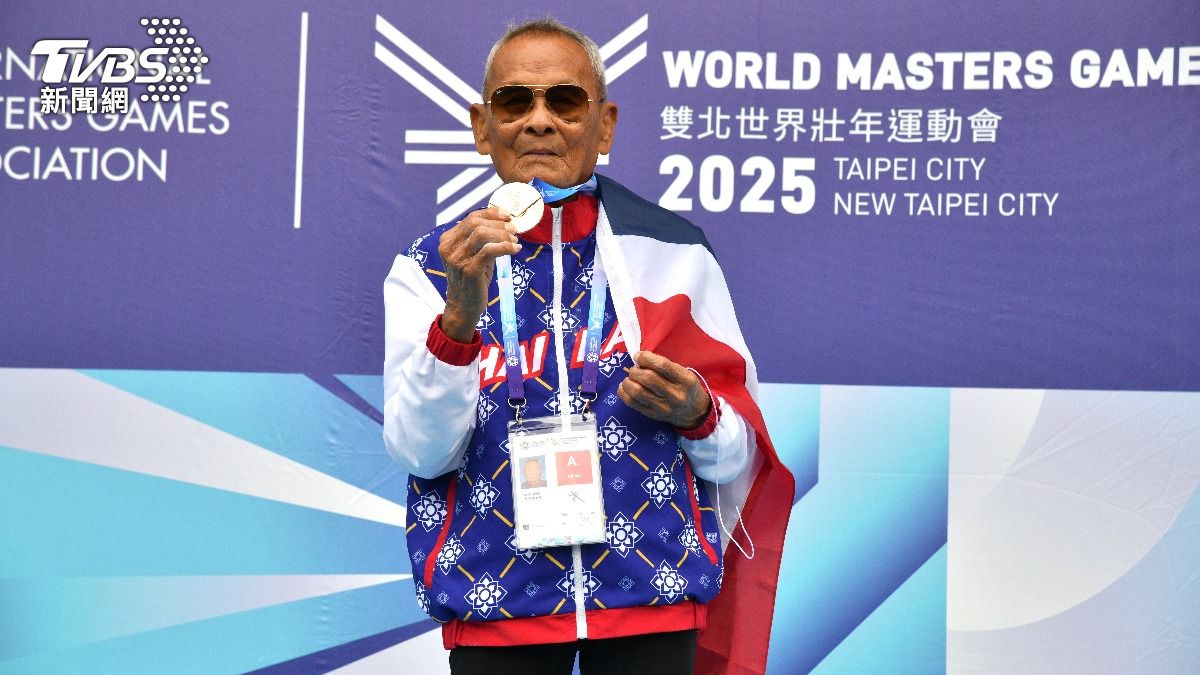 恭喜！昆凌90歲爺爺勇奪「世壯運標槍金牌」 105歲泰選手銀恨│TVBS新聞網