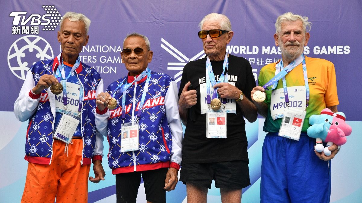 恭喜！昆凌90歲爺爺勇奪「世壯運標槍金牌」 105歲泰選手銀恨│TVBS新聞網