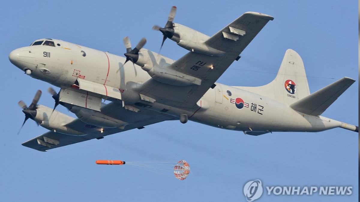 南韓海軍P-3C反潛機墜毀！4人全罹難 目擊者：墜落前避開住宅│TVBS新聞網