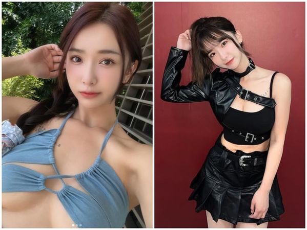 啦啦隊女神美到險出事！火辣OL裝上路 騎士狂回頭下秒撞車│TVBS新聞網