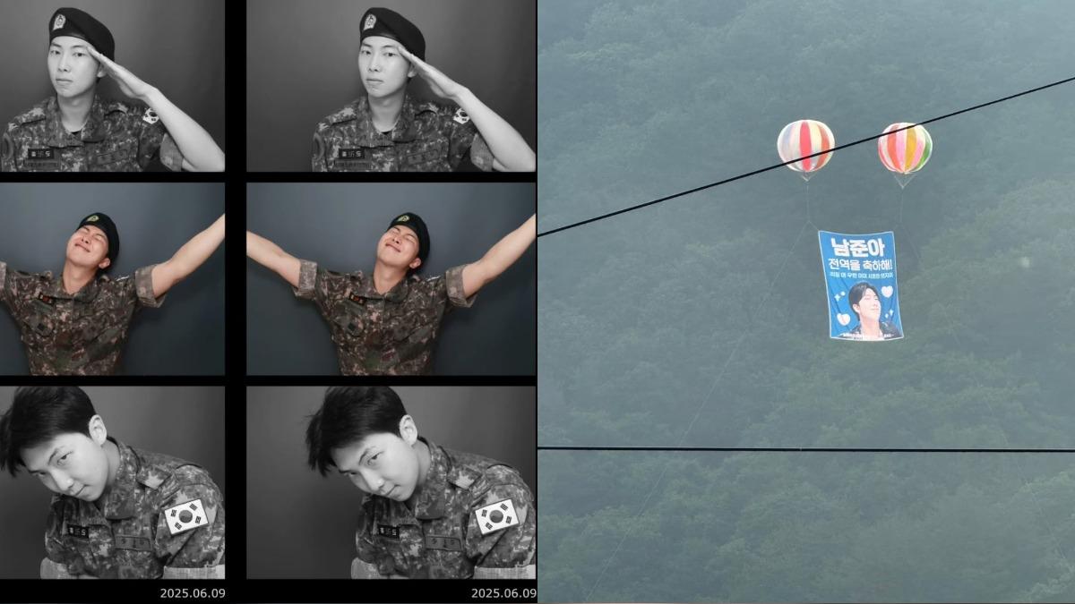 BTS成員RM、V退伍啦！超帥軍服拍貼照曝光 全員回歸倒數計時│TVBS新聞網