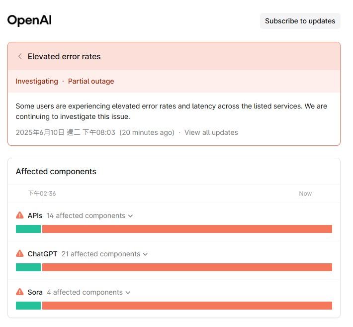 ChatGPT全球大當機！用戶卡住「狂跳6字」：課金也沒用│TVBS新聞網