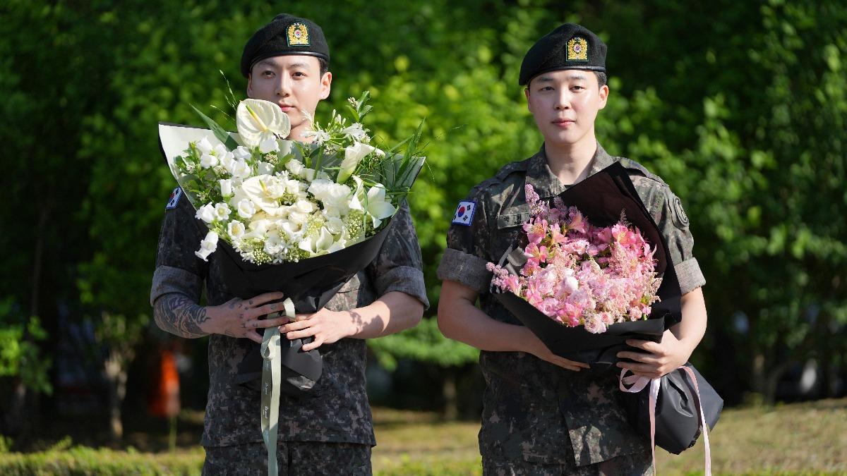 BTS再有2成員退伍！「柾國+JIMIN」合體現身 久違現身鏡頭前好害羞│TVBS新聞網