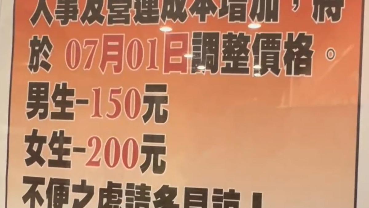百元快剪店喊漲！男生150女生200 業者：撐3年沒調│TVBS新聞網