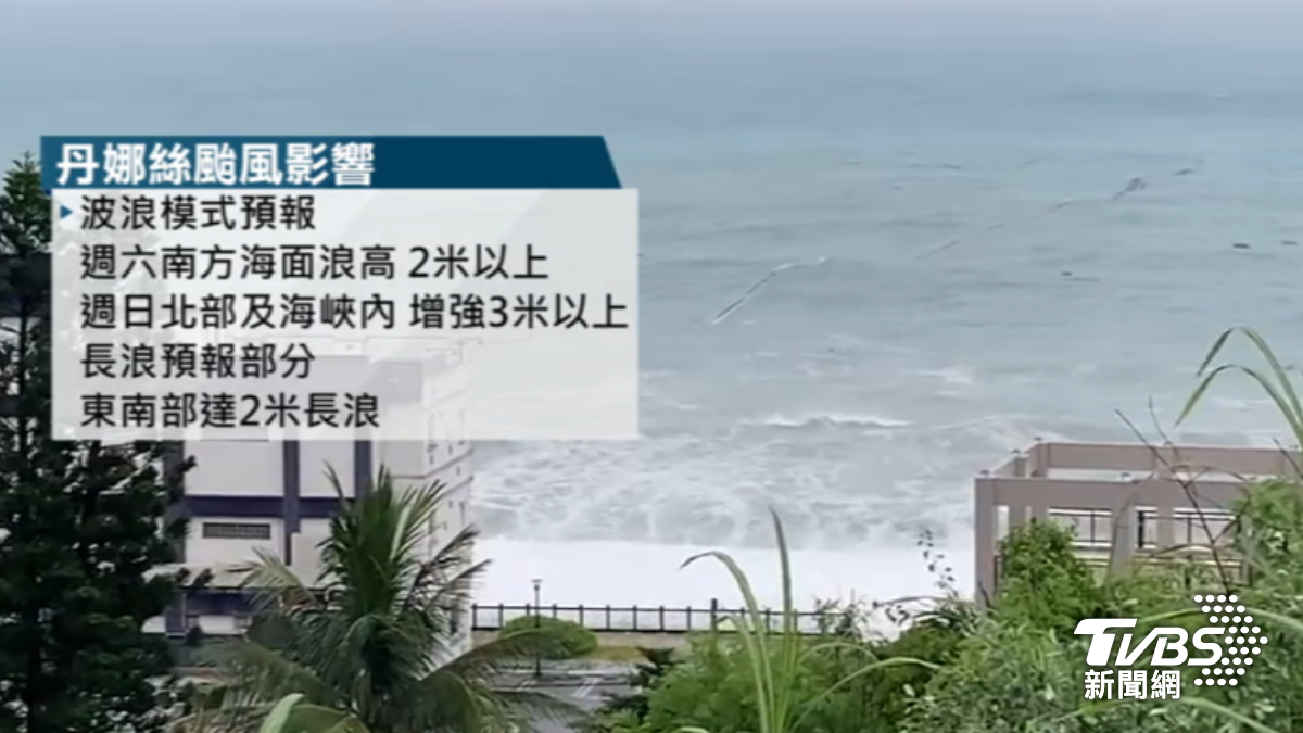 雨彈來襲！丹娜絲颱風挾季風低壓 台東山區恐降700毫米暴雨│TVBS新聞網