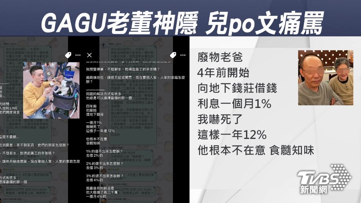 家具品牌倒閉危機！老董欠高利貸「月息4%」黑道上門討債│TVBS新聞網