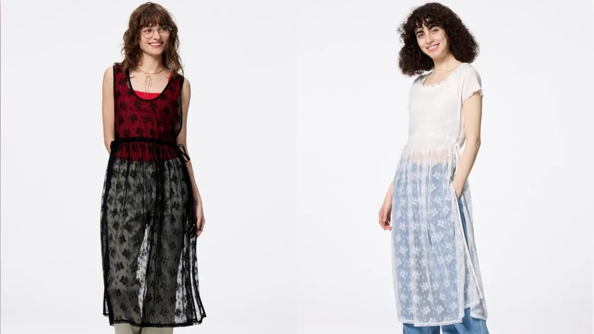 便宜又好看！GU「蕾絲透膚連身裙」入手不用200元 3種穿搭超有型│TVBS新聞網