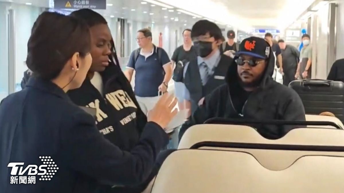 NBA傳奇球星「甜瓜」來台VIP低調通關 任潮流文化大使│TVBS新聞網