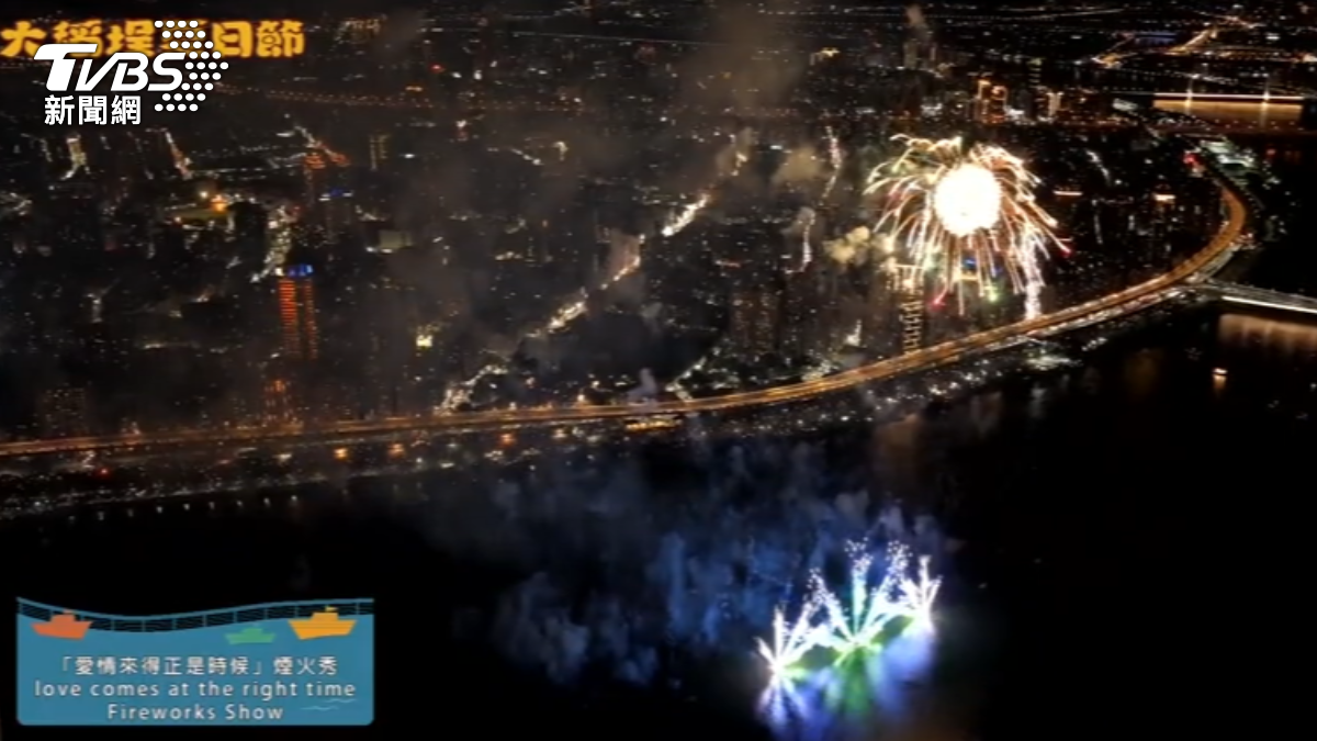 「千輪煙火」首秀！ 大稻埕煙火最終場480秒│TVBS新聞網