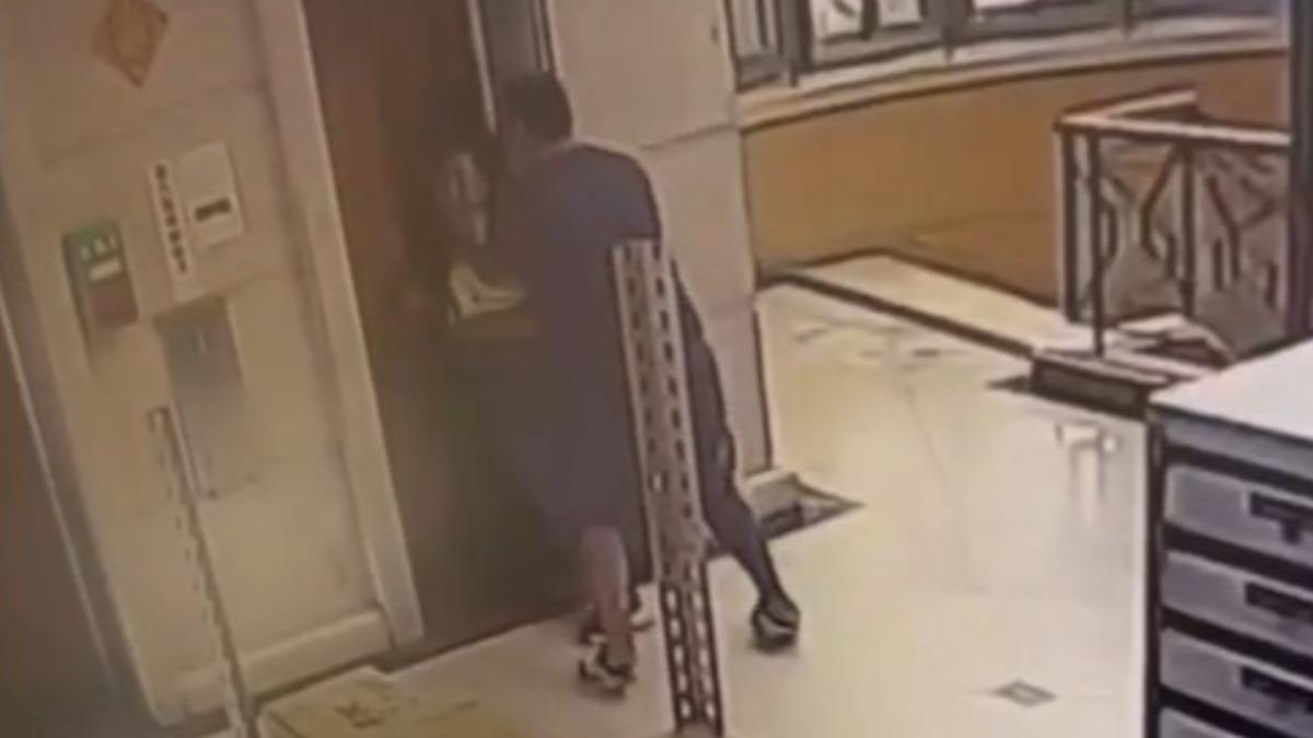 與清潔工爆口角！住戶遭推擠「撞破電梯門」墜B1 嫌竟是通緝犯│TVBS新聞網