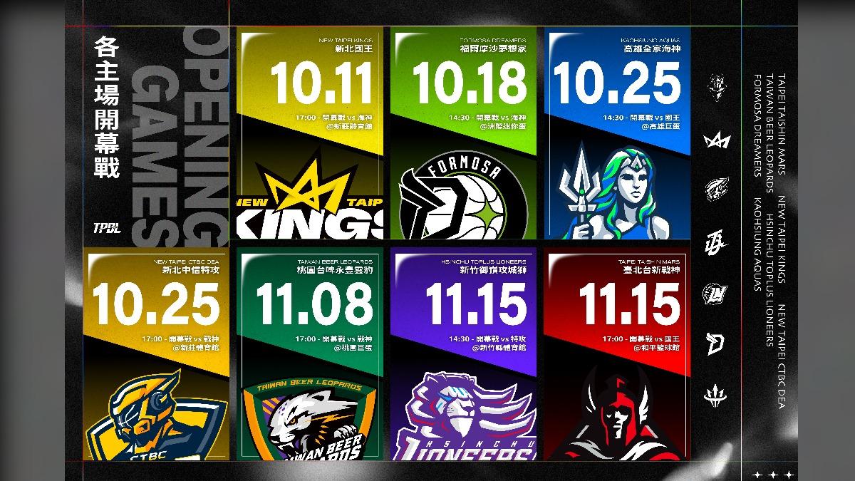 TPBL／例行賽程出爐！10月11日開幕戰 新北國王vs高雄海神│TVBS新聞網