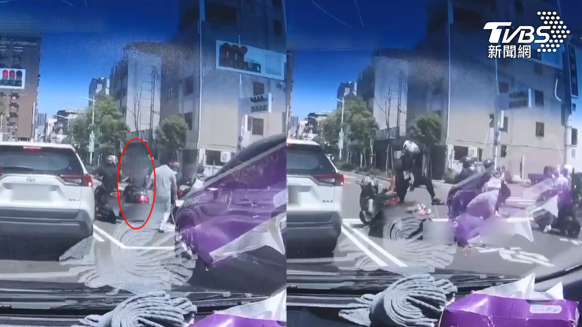 男等紅燈被拽下車！ 真相是「警察抓小偷」 竊嫌糗樣曝光│TVBS新聞網