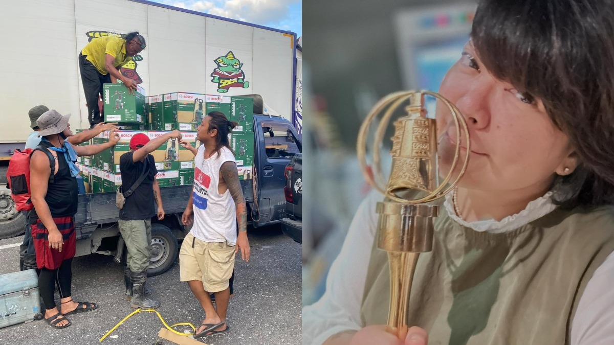 杜詩梅組「水槍超人」團隊幫助光復！ 淚謝32藝人：Lulu陳漢典半夜匯款│TVBS新聞網