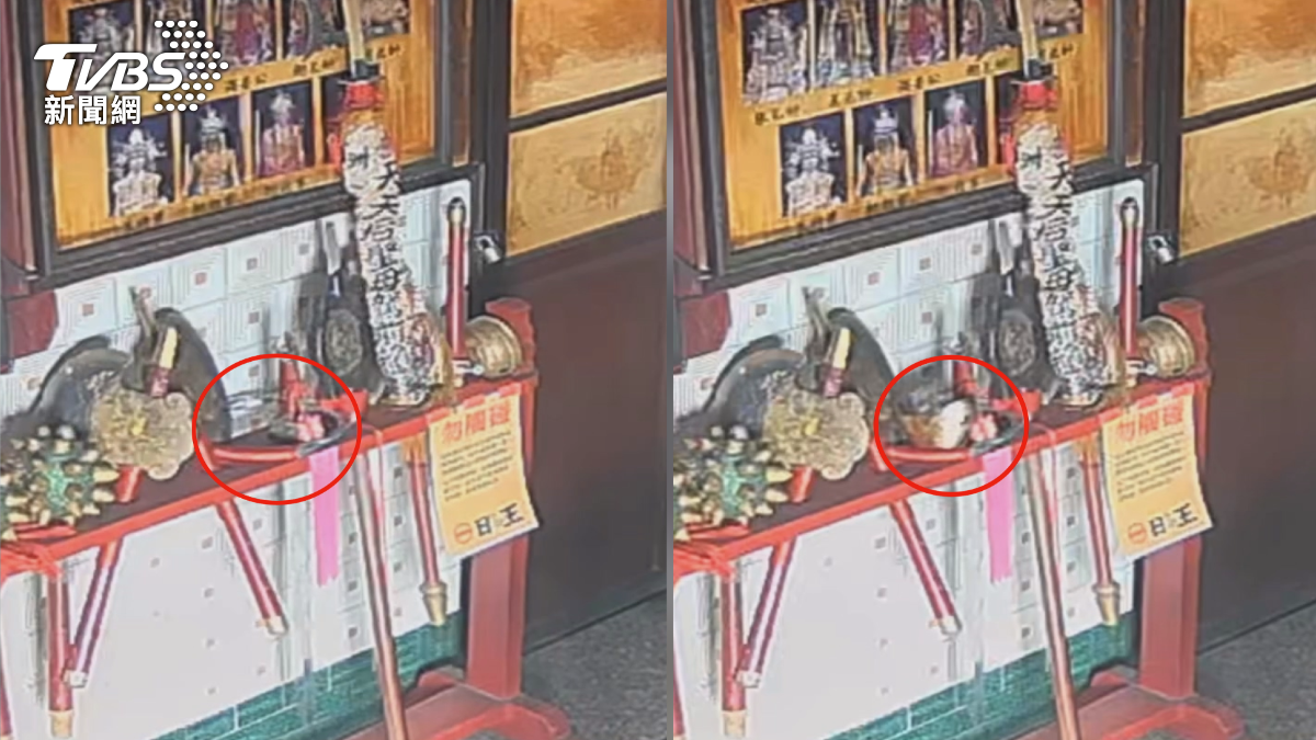 虎爺顯神蹟？ 金元寶「憑空移位」 真相曝偷賊3C干擾器做法│TVBS新聞網