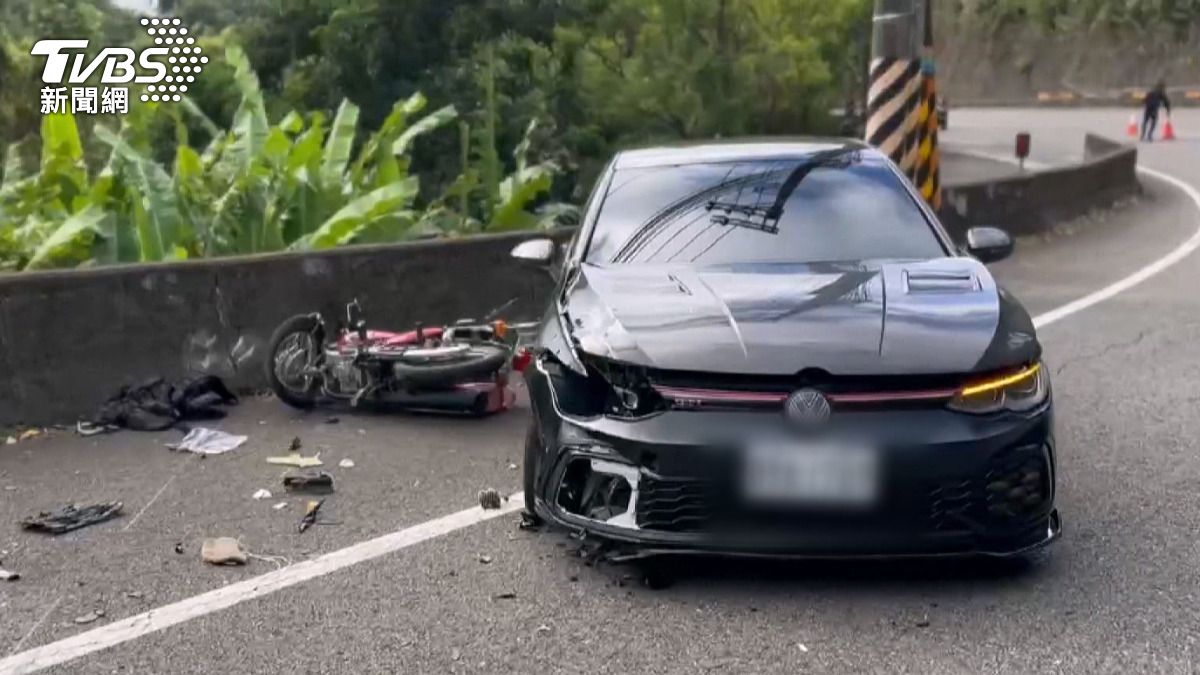 22歲男駕福斯GTI失控衝對向 19歲騎士遭撞飛腿斷│TVBS新聞網