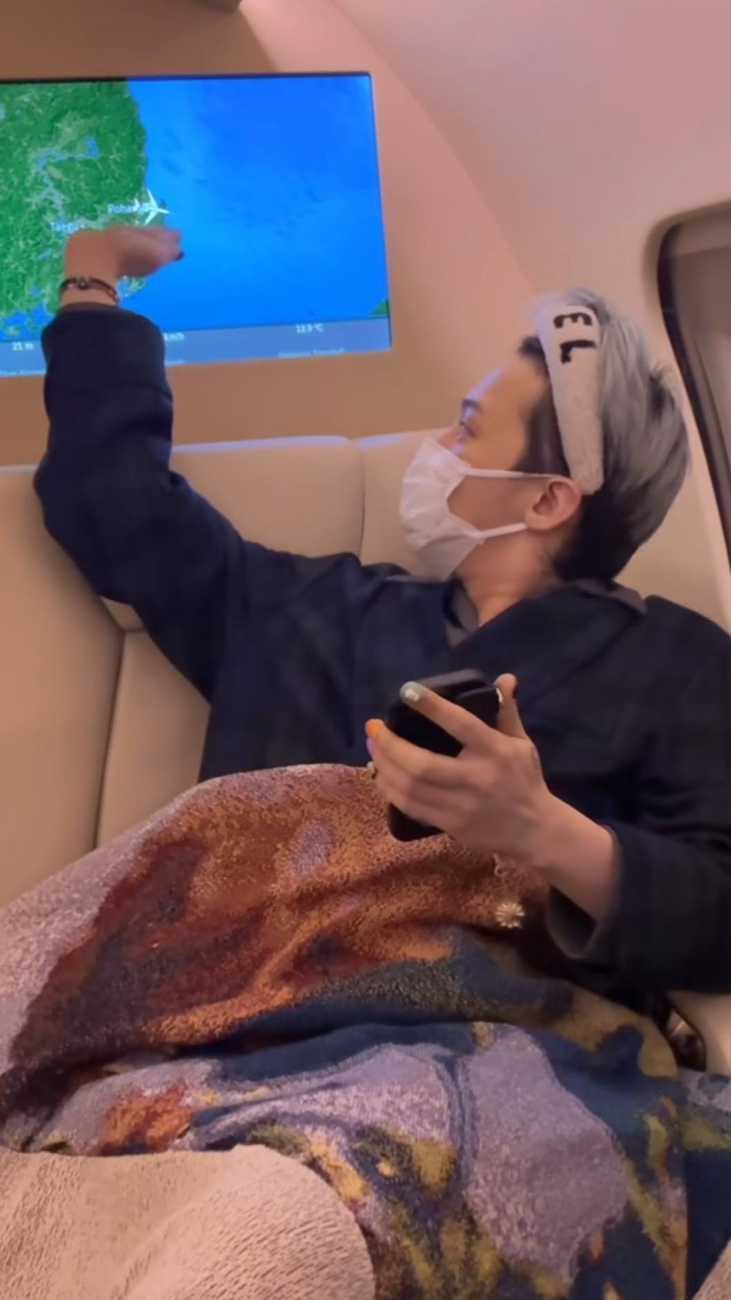 天王GD來了！私人專機凌晨抵台 鏡頭「嗨比倒V」奢華內裝曝│TVBS新聞網