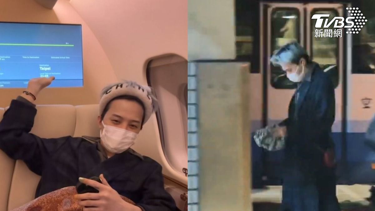 天王GD來了！私人專機凌晨抵台 鏡頭「嗨比倒V」奢華內裝曝│TVBS新聞網