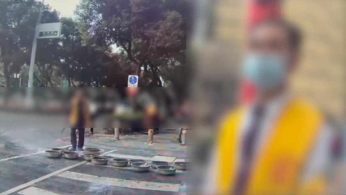 離譜法會...馬路中央燒金紙、亂架棚停車 警急喊：快滅掉 │TVBS新聞網