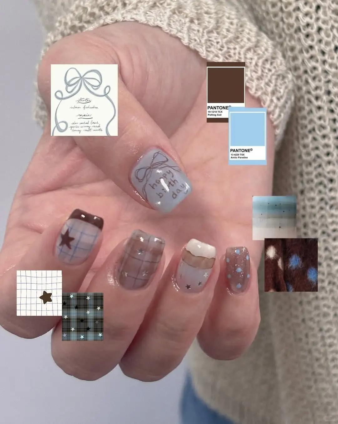 秋冬指甲「2配色」超夯！6款式一次看 可愛又復古│TVBS新聞網