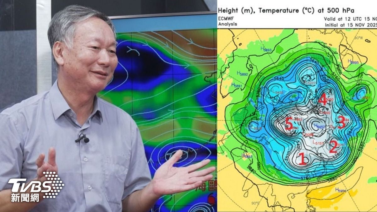 北極冷空氣出發！明起北轉溼冷天氣 周三北部下探15度│TVBS新聞網