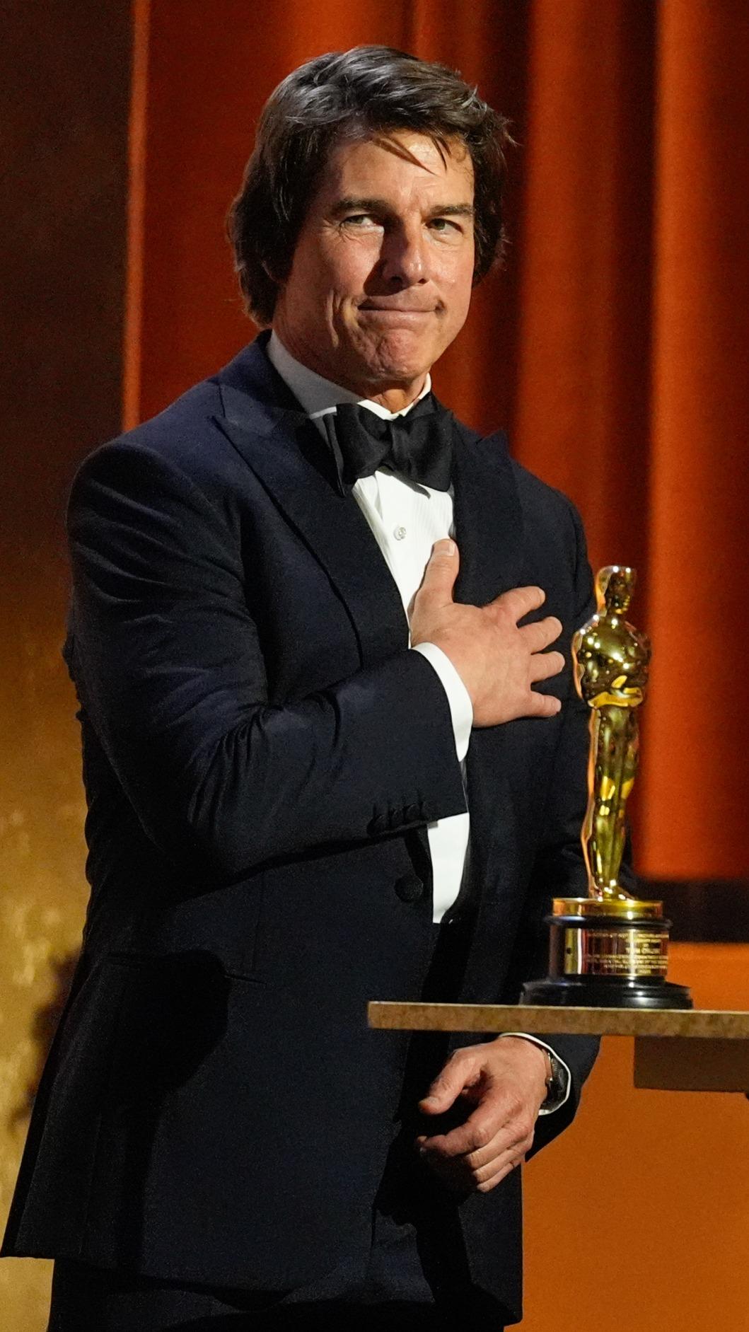 出道40年首獲小金人！湯姆克魯斯領「奧斯卡榮譽獎」喊：希望別再骨折│TVBS新聞網