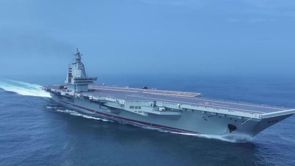 中國航母福建艦完成實訓 殲35殲15T艦載機多架次彈射起降│TVBS新聞網