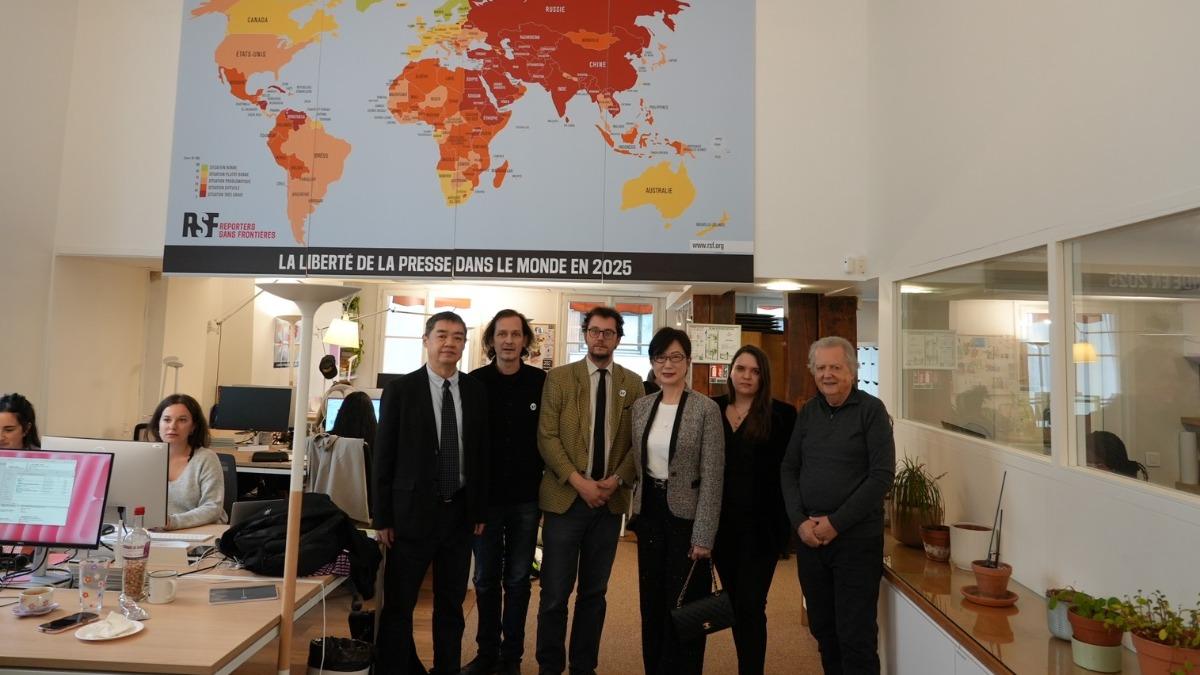 Taiwan’s envoy meets press freedom group leaders in Paris│TVBS新聞網