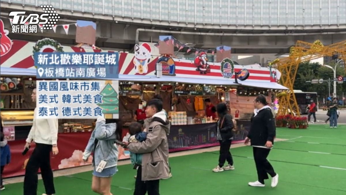 太萌！巨大熊現身貴婦百貨 快閃聖誕市集歐洲美食一次吃│TVBS新聞網