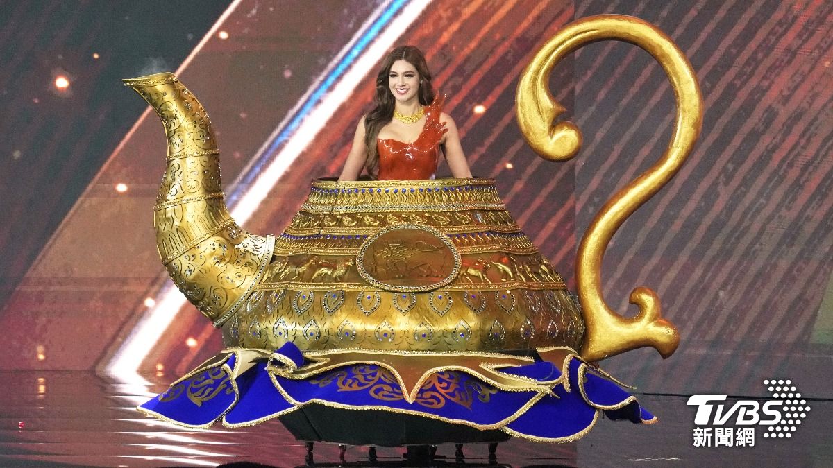 多圖／環球選美「整隻鮭魚裝」成話題 設計師崩潰：其實穿錯了│TVBS新聞網