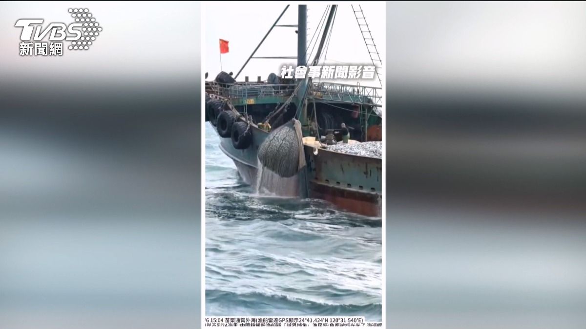 苗栗外海驚見中國船撈爆漁獲！漁民怒吼：海巡人呢？│TVBS新聞網