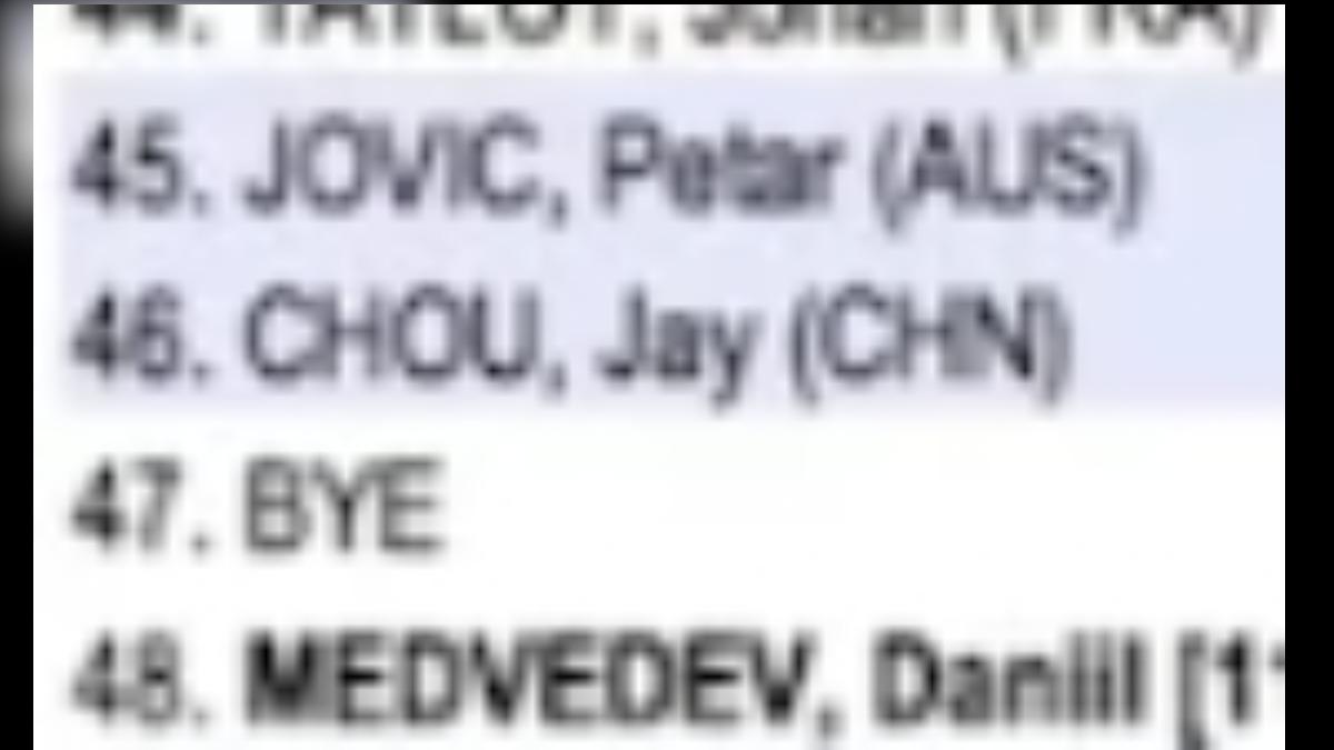 周杰倫澳網趣味賽「不到100秒」遭一球斃命 國籍標CHN引熱議│TVBS新聞網