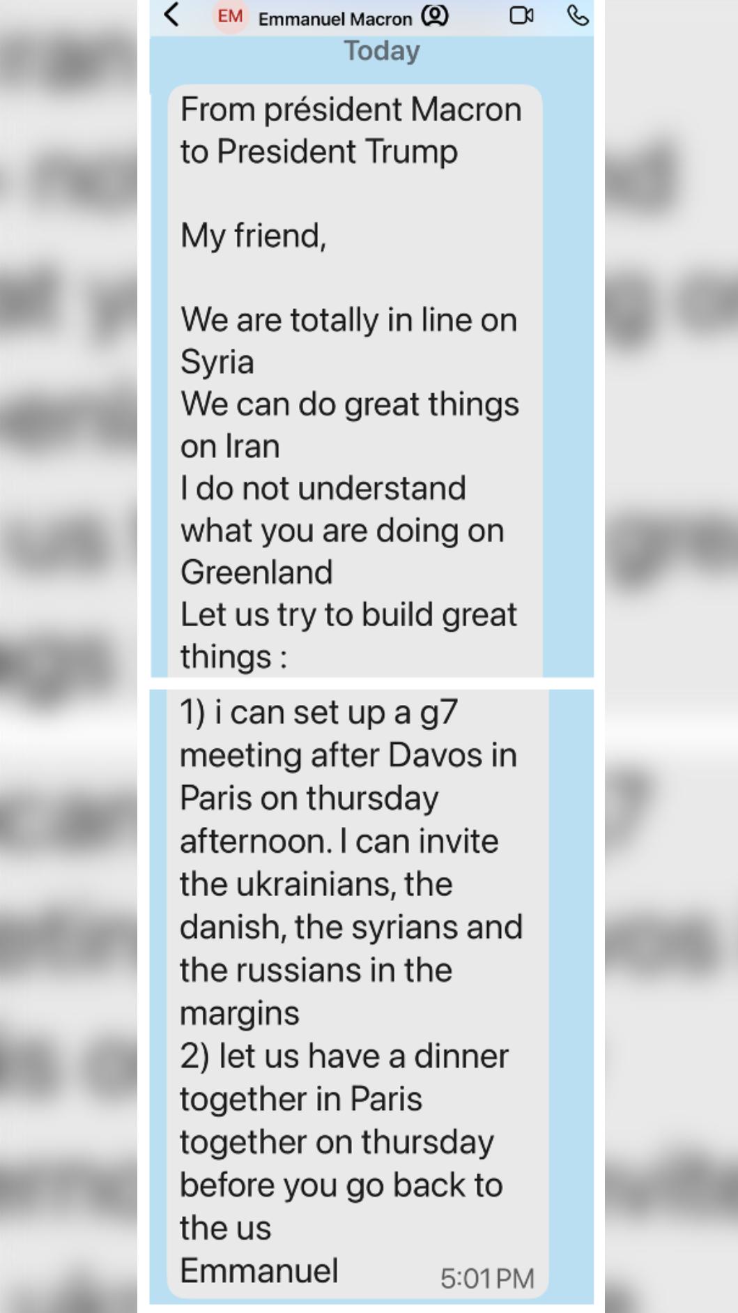 川普自爆馬克宏傳訊：不懂你對格陵蘭搞什麼 威脅對法酒徵200%關稅│TVBS新聞網