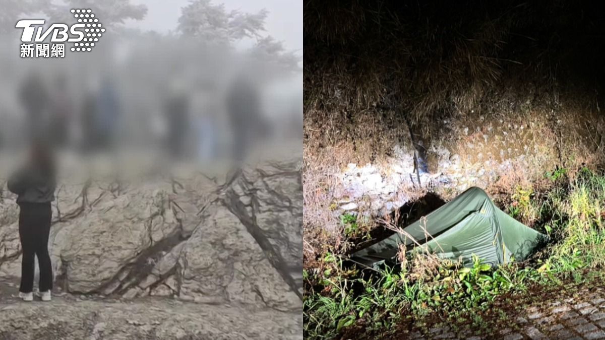 追雪玩命？武嶺遊客「爬峭壁搶拍」 管制區內違規搭帳篷 │TVBS新聞網