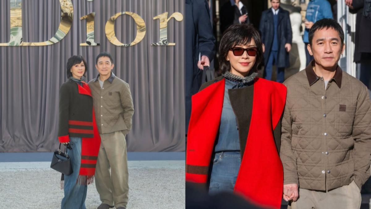 劉嘉玲、梁朝偉同框巴黎看秀超閃！寵夫甜喊：他穿每件都好看│TVBS新聞網