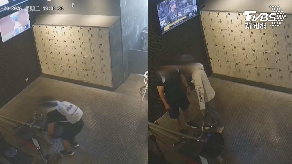 外籍男健身被勸「器材要歸位」秒翻臉 丟磁扣逃跑未付錢│TVBS新聞網
