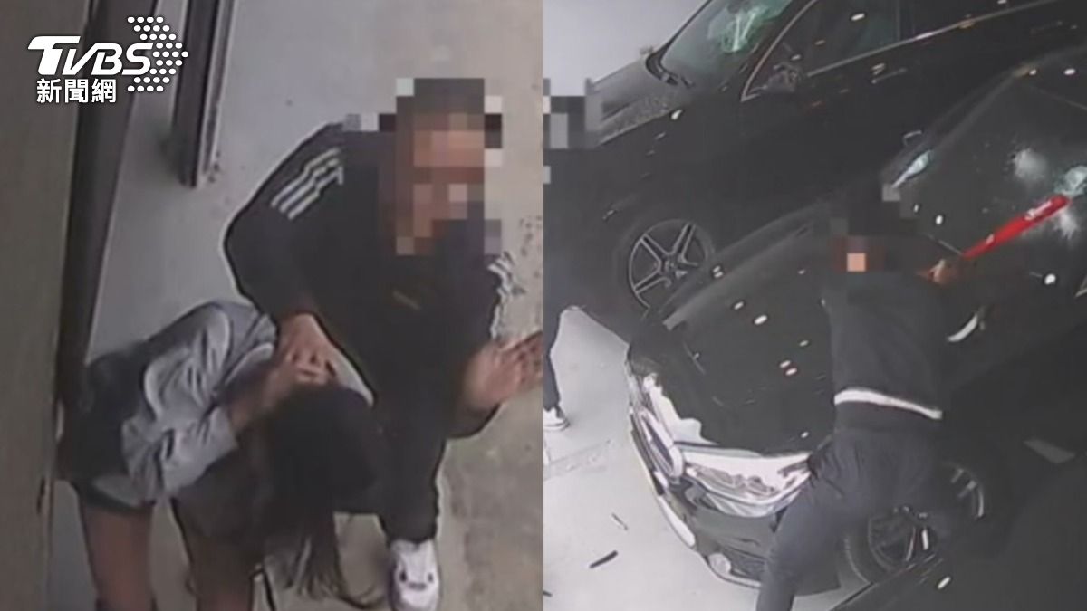 桃園車行遭惡煞持棍狂砸！女店長頭部遭襲 車損逾300萬│TVBS新聞網