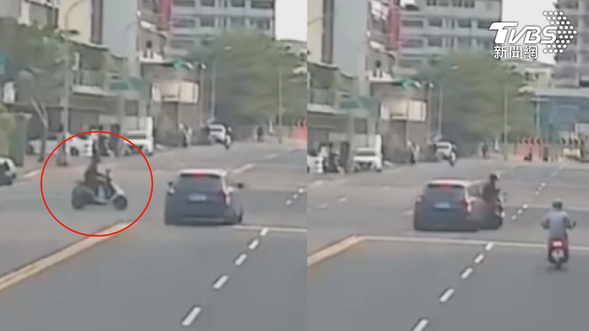 驚悚！高雄騎士無號誌路口遭撞飛 新北男趕上班遭撞亡│TVBS新聞網
