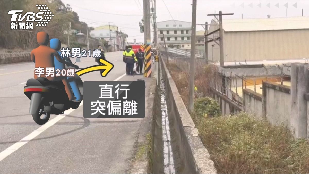 2男大學生雙載自撞電線桿！後座男「噴飛1.5m」掛鐵絲網亡│TVBS新聞網