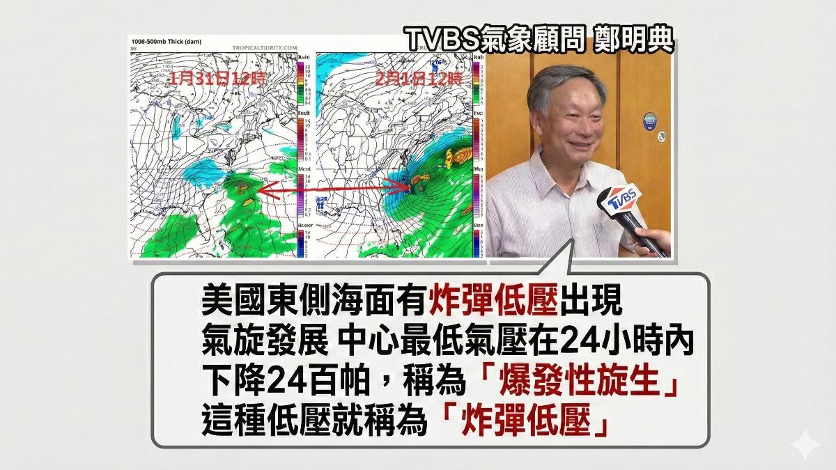 美模式預報2/9「-10度壓北台高山」！鄭明典：達2016霸王寒流不太可能│TVBS新聞網
