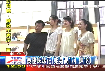 長腿姊妹花 姊身高174妹180│TVBS新聞網