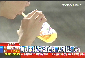 每週多喝2杯甜飲料 男腰粗5.5cm│TVBS新聞網